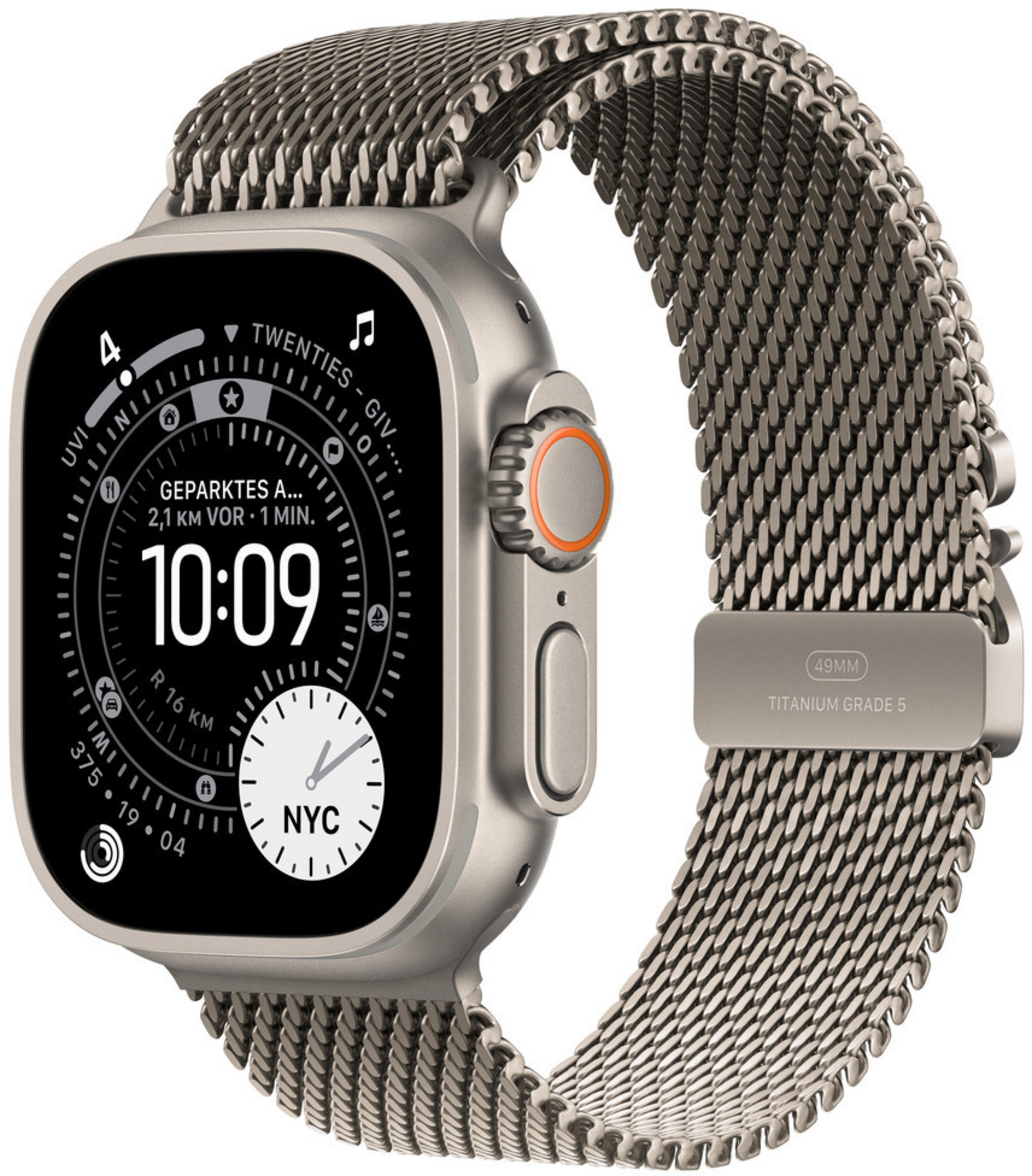 Buy Apple Watch 49mm Milanese Loop Natural L (MGHQ4ZM/A)