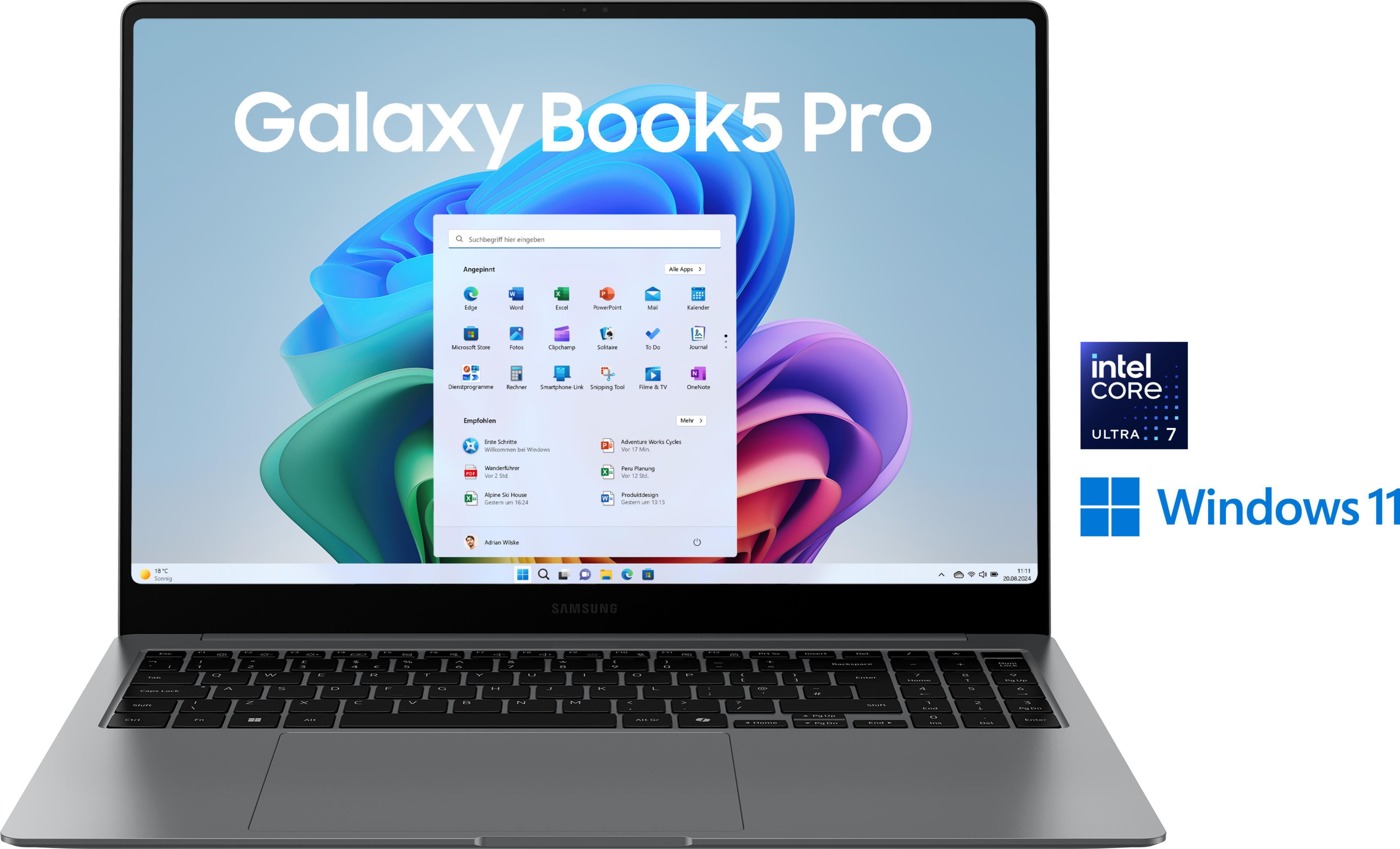 Buy Samsung Book5 Pro 16" U7 32/512GB Grey (NP964XHA-KG2DE)