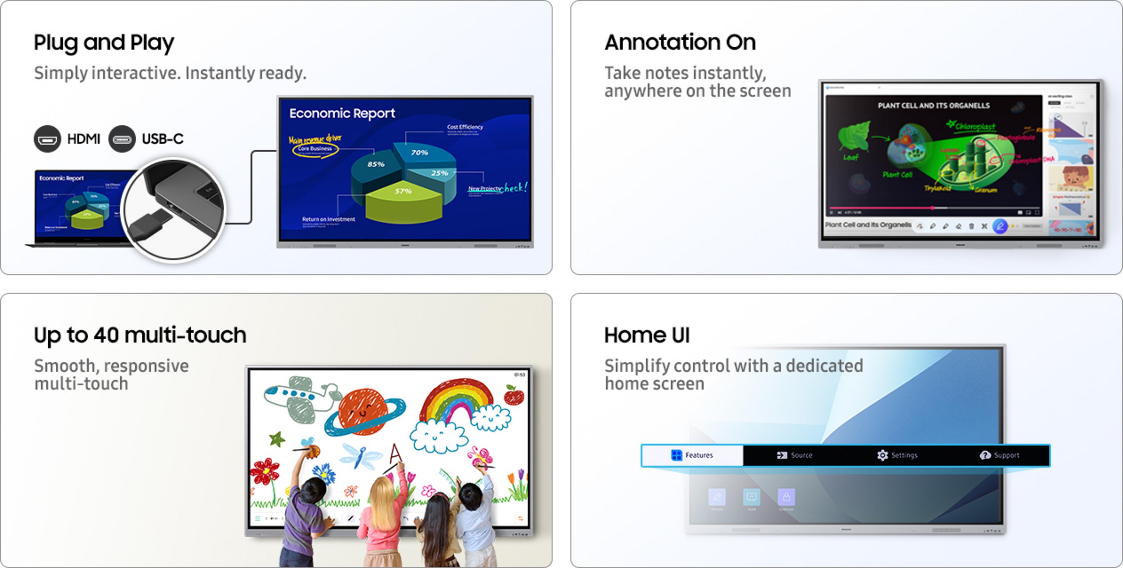 Buy Samsung WE86FX Interactive Display (LH86WEFWLGCXEN)