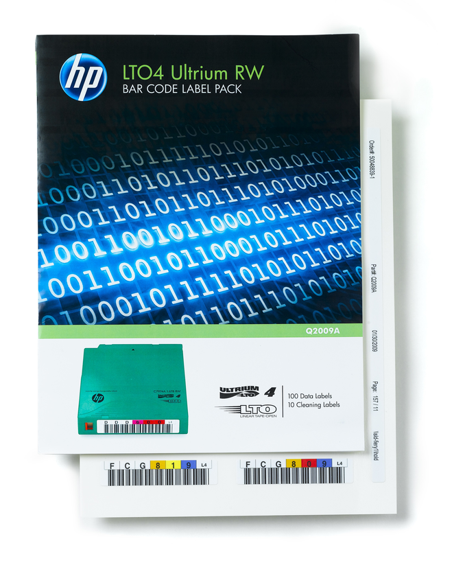 Buy HP Ultrium 4 Barcode Label Pack (100+10) (Q2009A)