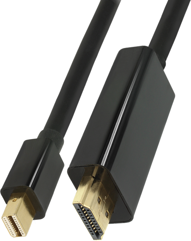 Cable Mini DisplayPort/m-HDMI/m 1m Black (83698) kopen