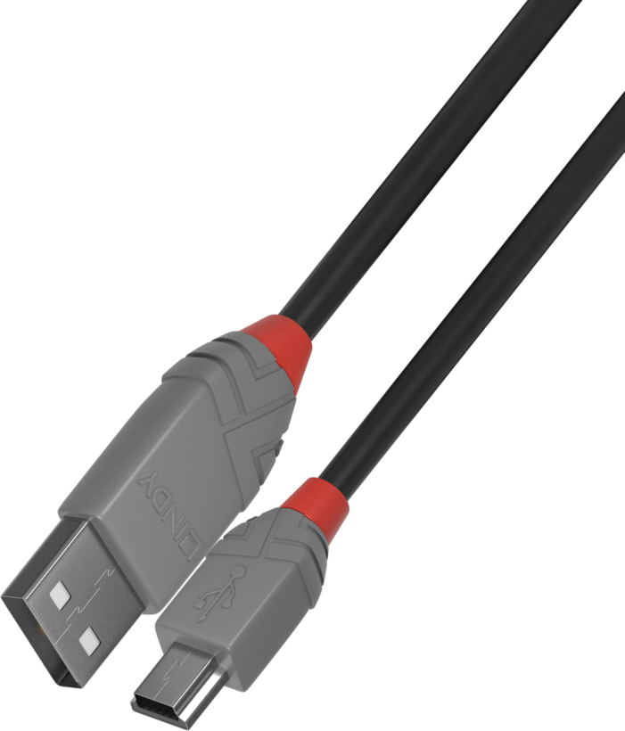 Buy LINDY USB-A to Mini-B Cable 3m (36724)