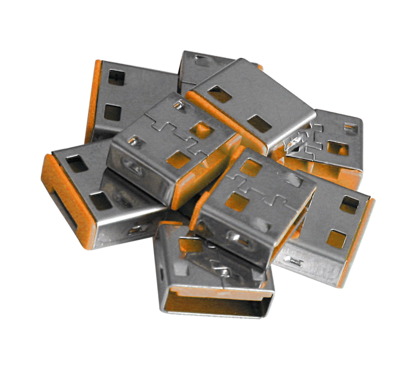 Buy LINDY USB-A Port Blocker 10x Orange (40463)