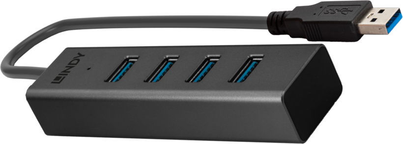 Buy LINDY USB Hub 3.0 4-port Black (43324)