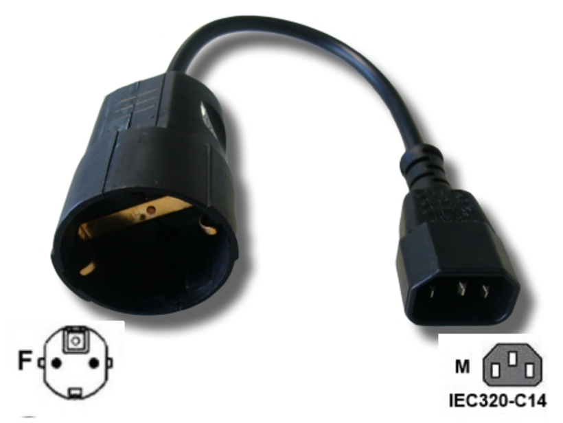 Buy Eaton Adapter Cable Schuko to IEC320-C14 (SCHUKO-CEEADAPT)
