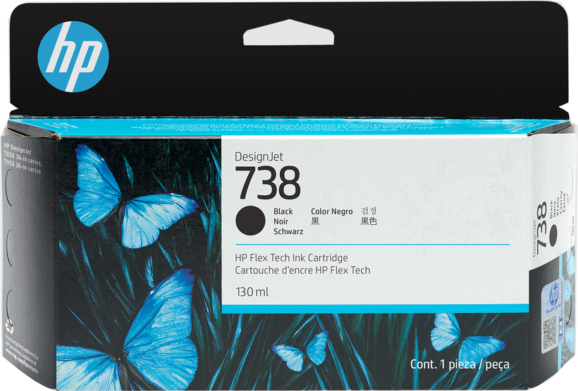 Buy HP 738 Ink Black 130ml (498N4A)
