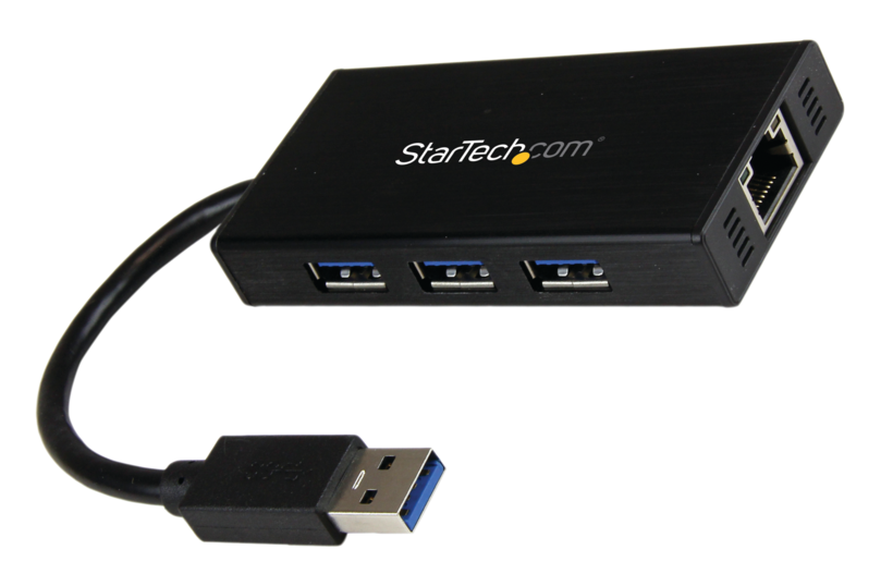 Buy StarTech USB Hub 3.0 3-port + Gb Ethern. (ST3300GU3B)
