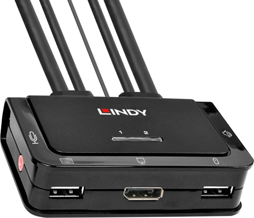 Buy LINDY KVM Switch 2-port DisplayPort (42344)