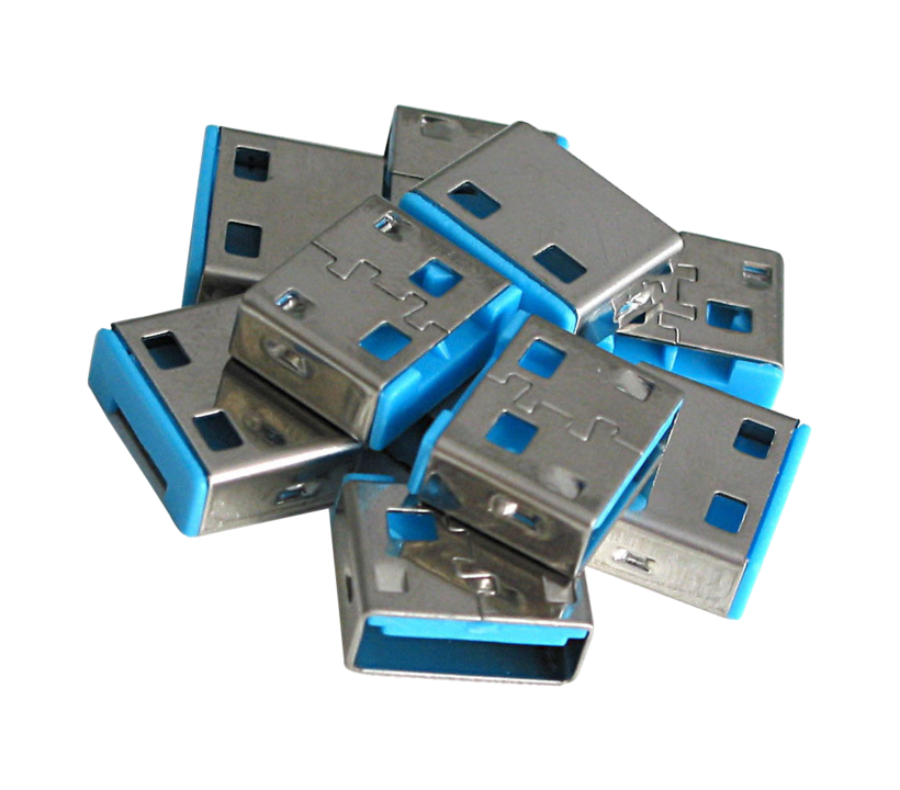 Buy LINDY USB-A Port Blocker 10x Blue (40462)