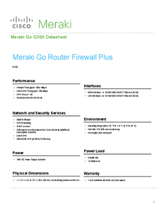 Cisco Meraki Go Router Firewall Plus (GX50-HW-EU) kopen